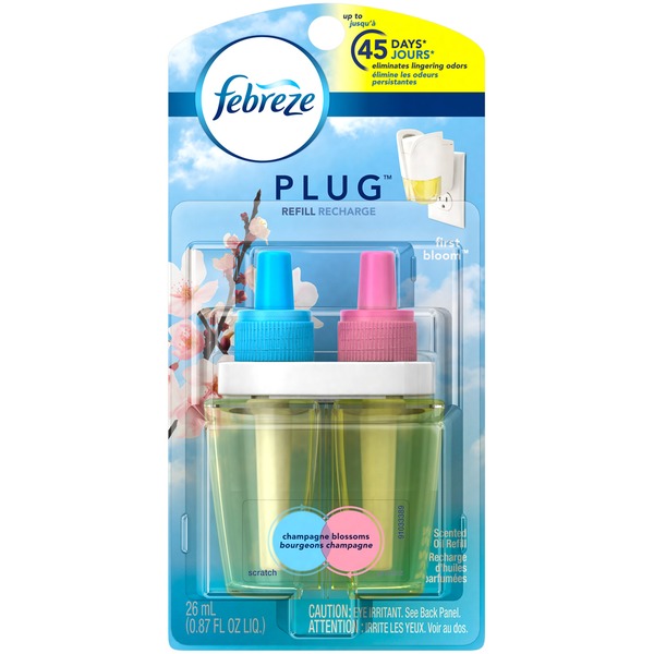 Febreze Plug First Bloom Champagne Blossoms Scented Oil Refill Air ...