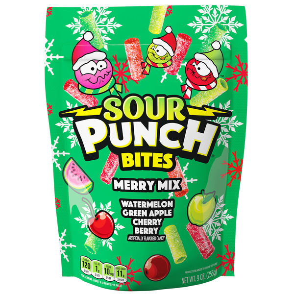 Sour Punch Bites Merry Mix Assorted Holiday Candy Same-Day Delivery or ...