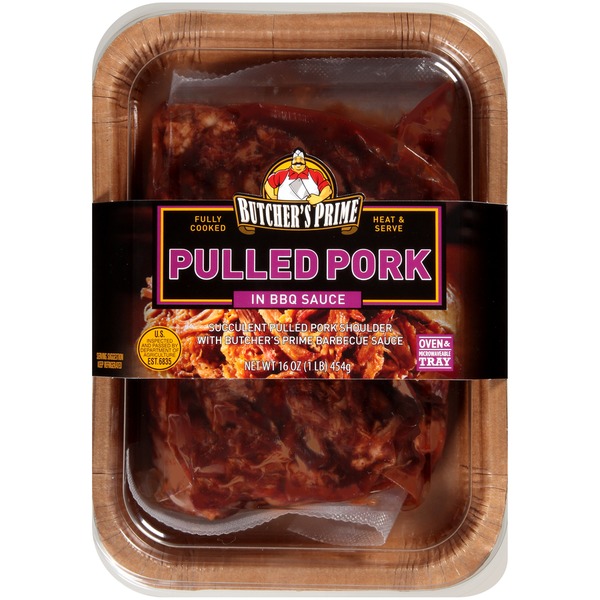 Butcher's Prime In BBQ Sauce Pulled Pork (16 oz) - Instacart