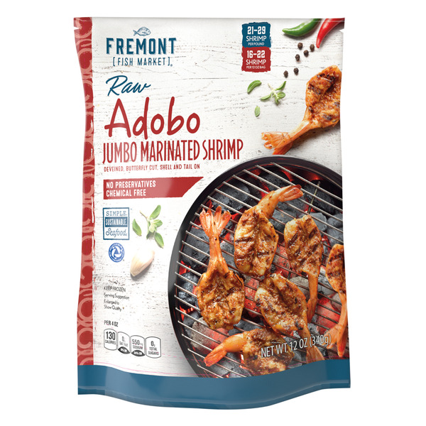 Fremont Fish Market Raw Adobo Jumbo Marinated Shrimp Same-Day Delivery or Pickup | ALDI