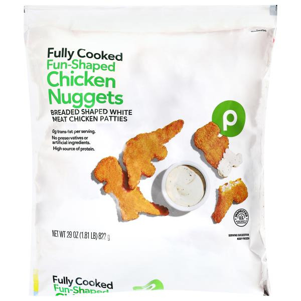 Publix Chicken Nuggets Fun Shape, Breaded, Fully Cooked Same-Day ...