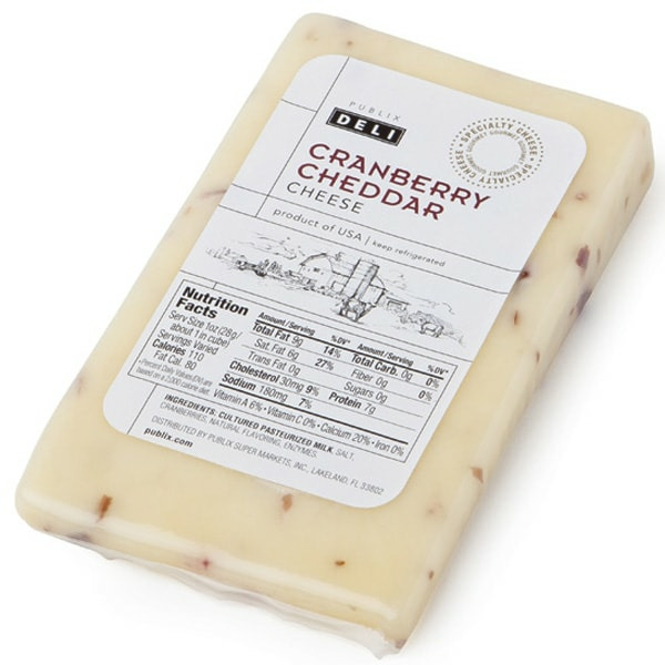 Publix Deli Cranberry Cheddar Cheese Same-Day Delivery or Pickup | Publix