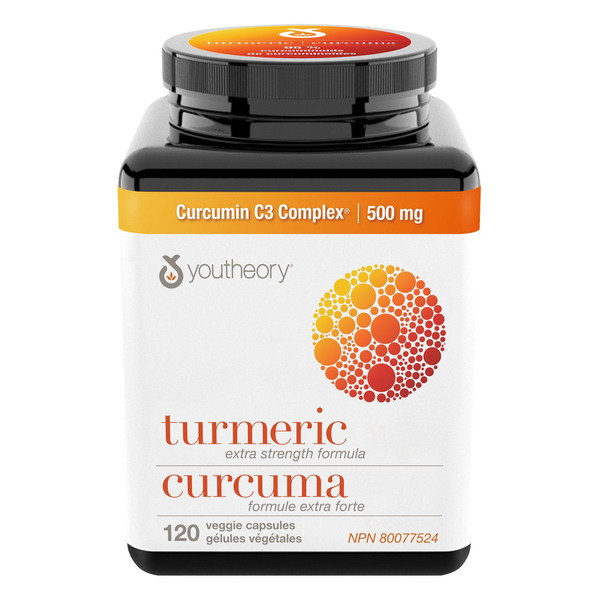 youtheory 1000 Mg Extra Strength Formula Tumeric Capsules Same-Day ...