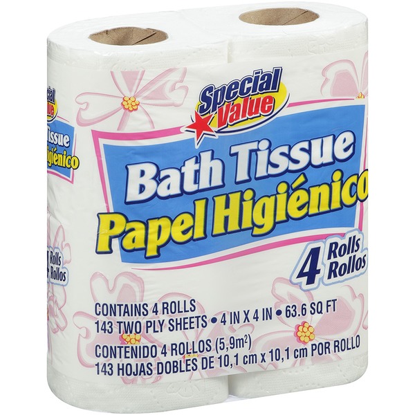 Special Value 2 Ply Bath Tissue (4 ct) - Instacart