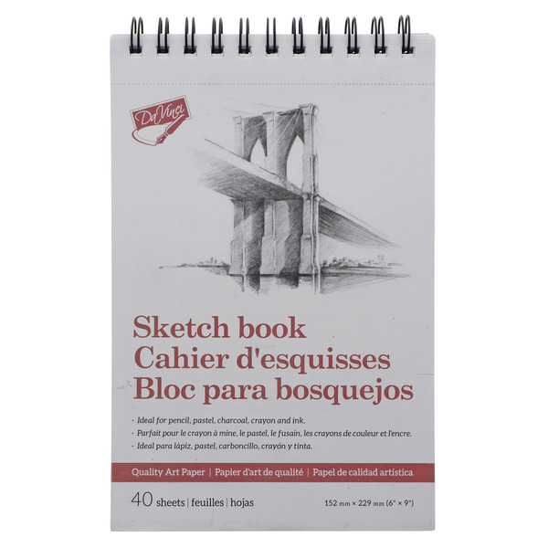 DaVinci 40 Sheet Spiral Sketch Book Pad Same-Day Delivery | Dollarama