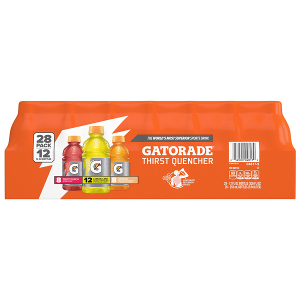 Gatorade Energy Drink, Fruit Punch, Lemon-Lime, Orange, 28 Pack Same ...