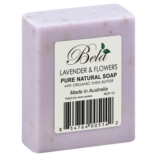 Bela Soap, Pure Natural, with Organic Shea Butter, Lavender & Flowers ...