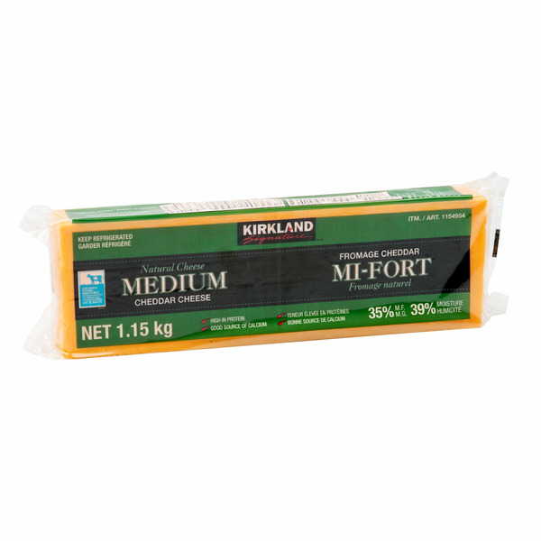 Kirkland Signature Medium Cheddar Cheese Same-Day Delivery | Costco