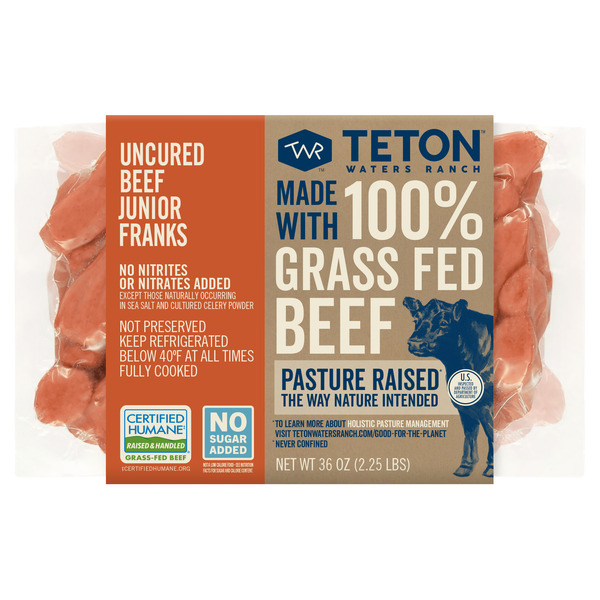 Costco Teton Waters Ranch 100% Grass Fed Junior Frankfurters Same-Day ...
