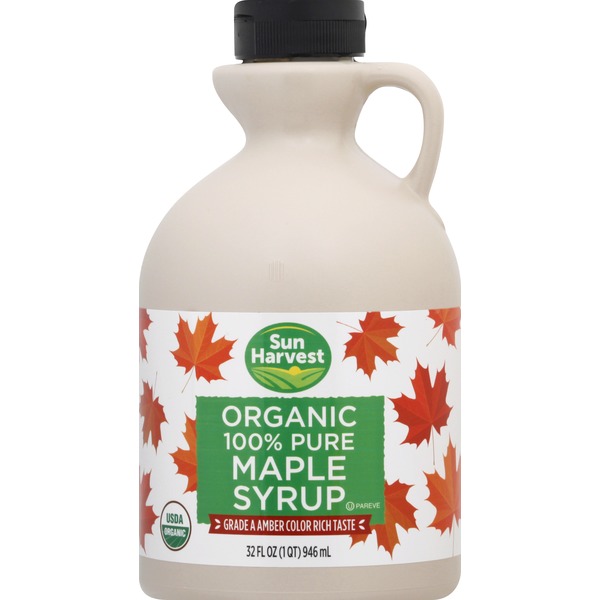 Sun Harvest Maple Syrup, 100% Pure, Organic (32 oz) - Instacart