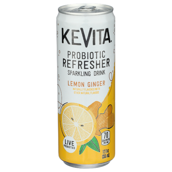 KeVita Lemon Ginger Probiotic Refresher Sparkling Drink Same-Day ...