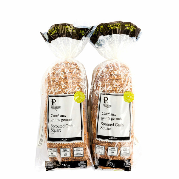 Première Moisson First Harvest Organic Sprouted Grains Square Bread ...