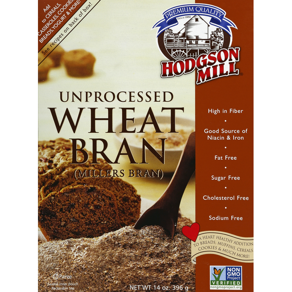 Hodgson Mill Wheat Bran, Unprocessed (14 oz) - Instacart