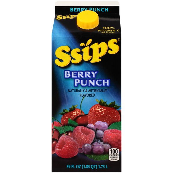 Ssips Flavored Drink, Wild Berry (64 oz) - Instacart