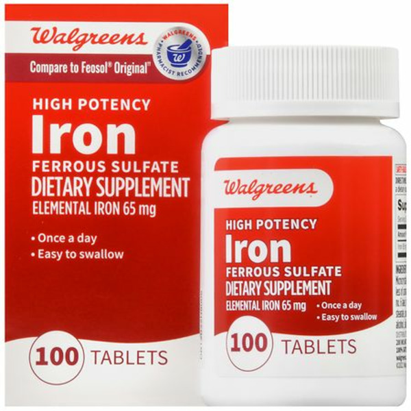Walgreens Walgreens High-potency Iron Dietary Supplement Same-Day ...