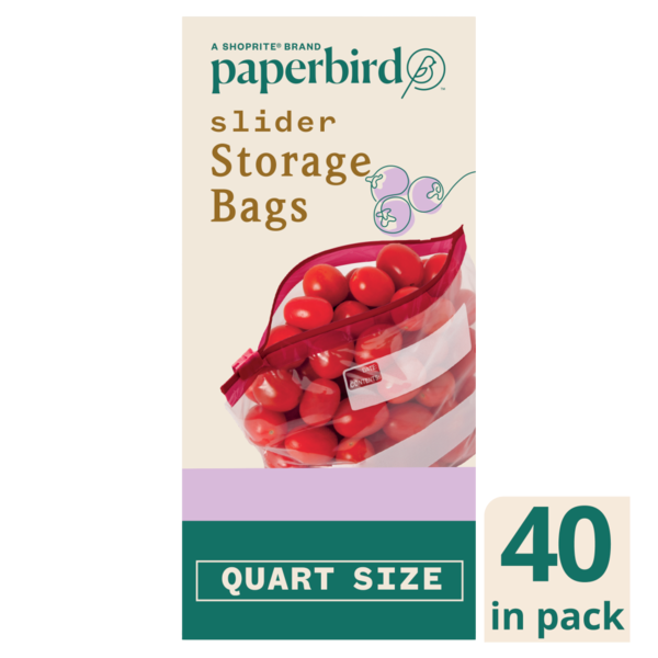 ShopRite Paperbird Slider Storage Bags Same-Day Delivery | Instacart