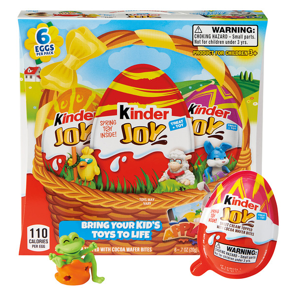 Kinder Easter Eggs, Cream and Chocolatey Wafers With Spring Toy Inside ...