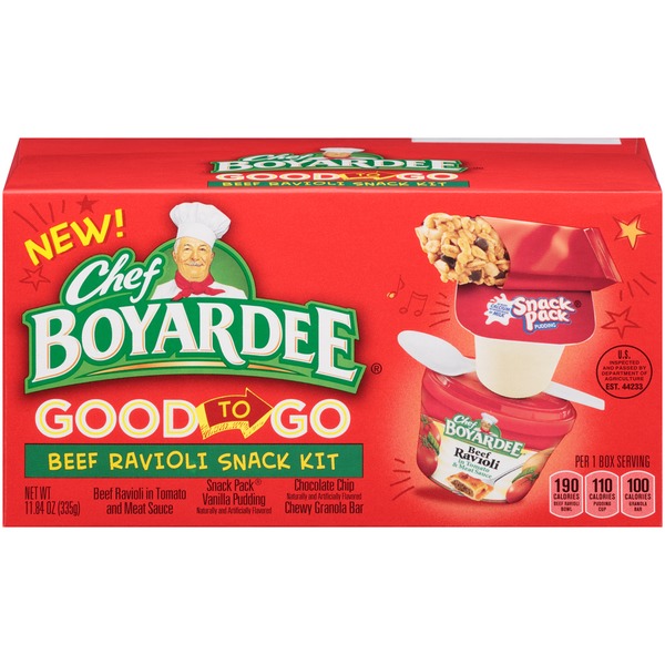 Chef Boyardee Good to Go Beef Ravioli Snack Kit (11.84 oz) - Instacart