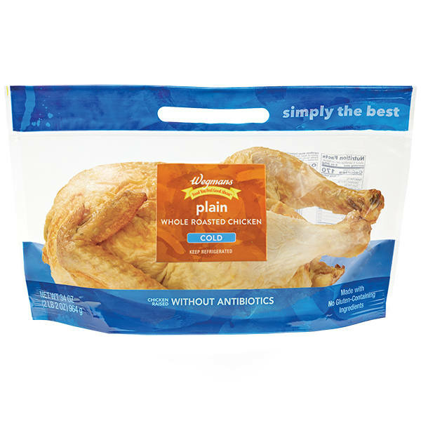 Wegmans Wegmans Plain Whole Roasted Chicken Same-Day Delivery or Pickup ...