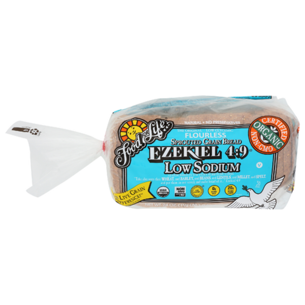 Food for Life Bread, Low Sodium, Sprouted Grain, Flourless Same-Day ...