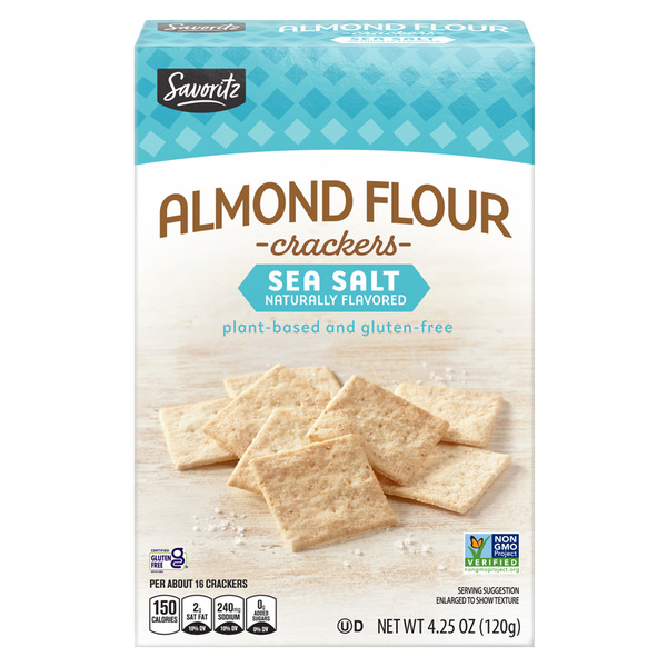 Savoritz Almond Flour Cracker Sea Salt Same-Day Delivery or Pickup | ALDI