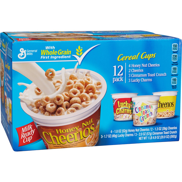 General Mills Cereal Cup, Variety Pack, 12 ct Same-Day Delivery ...