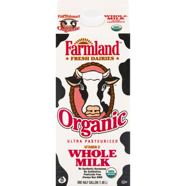 Farmland Whole Milk, Organic (1.5 gal) - Instacart