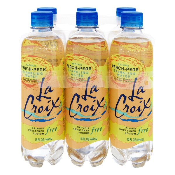 LaCroix Peach-Pear Flavored Sparkling Water - 6 PK (90 fl oz) - Instacart
