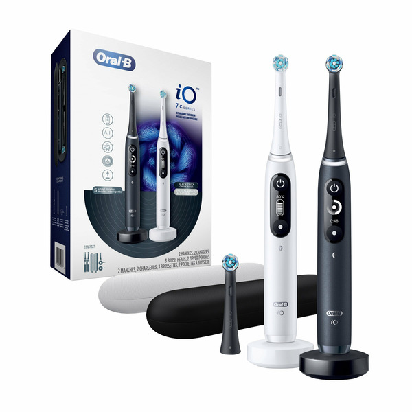 Oral-B iO Series 7c Electric Toothbrush Twin Pack Same-Day Delivery ...