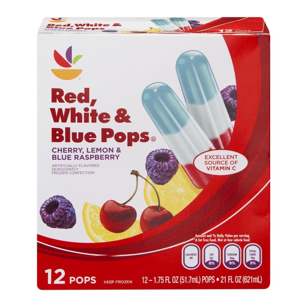 SB Red, White & Blue Pops - 12 CT (21 fl oz) - Instacart