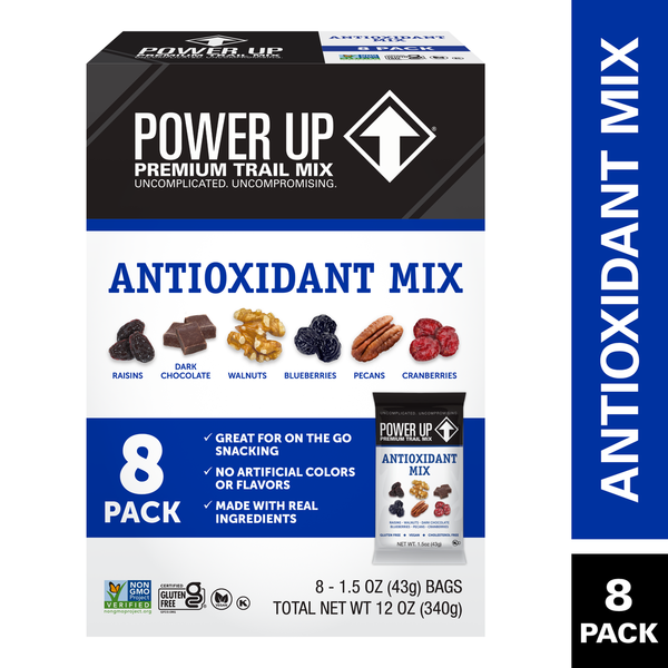 Gourmet Nut Power Up Premium Trail Mix, Antioxidant Mix, Multipack Same ...