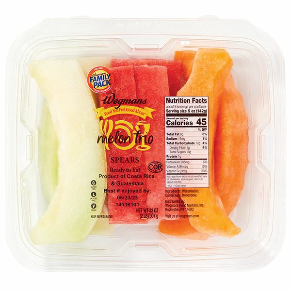 Wegmans Wegmans Melon Trio, Spears, FAMILY PACK Same-Day Delivery or ...