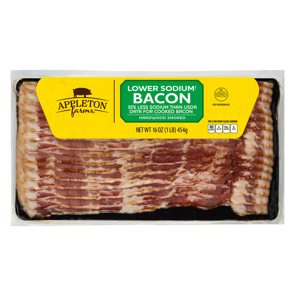 Appleton Farms Lower Sodium Bacon Same-Day Delivery or Pickup | ALDI
