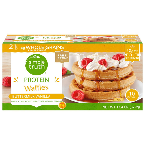 Kroger Simple Truth Buttermilk Vanilla Protein Waffles Same-Day ...