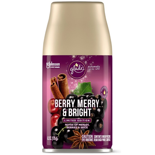 ALDI Glade Automatic Spray Refill, Berry Merry & Bright Same-Day ...