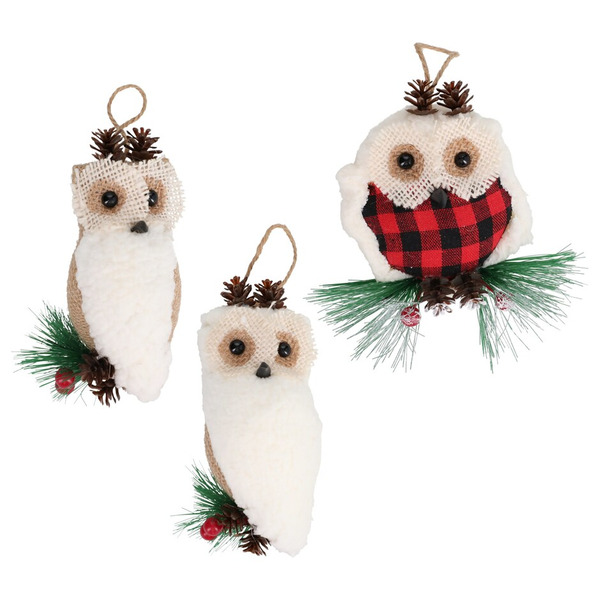 Christmas House Owl Ornament Same-Day Delivery | Dollar Tree