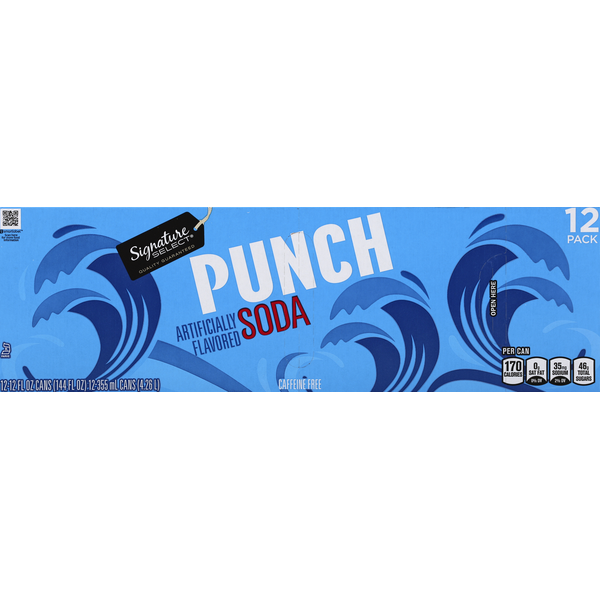 Signature Select Soda, Punch, 12 Pack (12 fl oz) - Instacart
