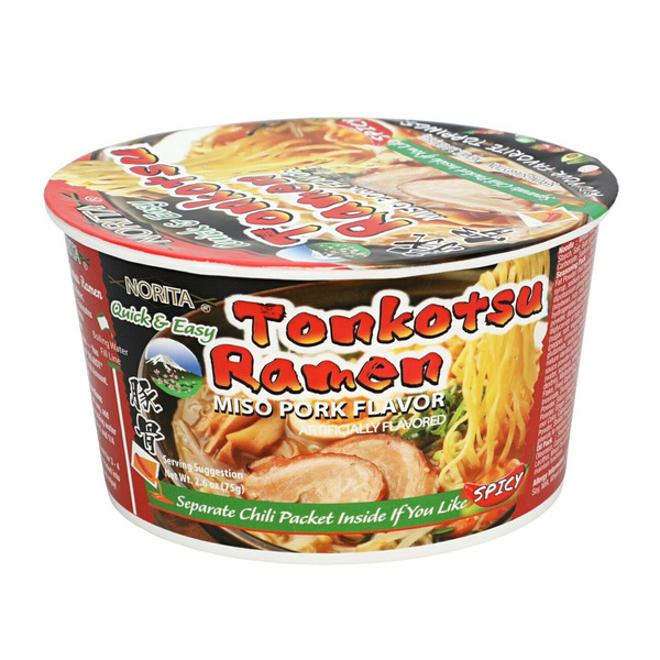 Dollar Tree Norita Miso Pork Tonkotsu Ramen Bowl Same-Day Delivery ...