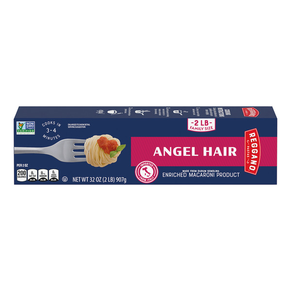 ALDI Reggano Enriched Macaroni Product Angel Hair Pastas Same-Day ...