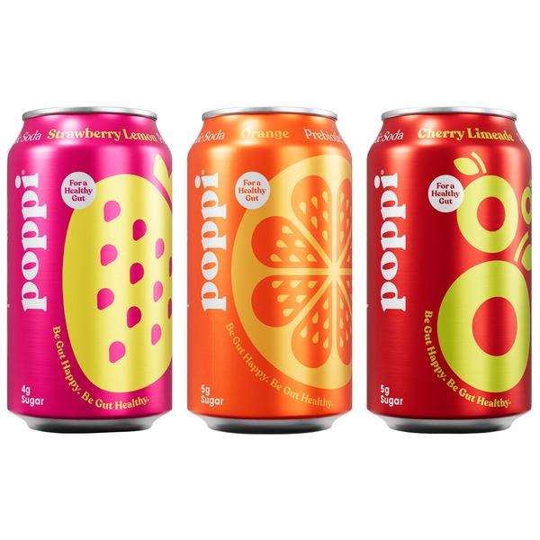 Costco Business Center Poppi Prebiotic Soda, Variety Pack Same-Day ...