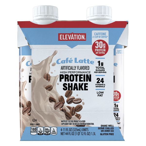 Elevation Cafe Latte Ready to Drink Protein Shakes Same-Day Delivery or ...