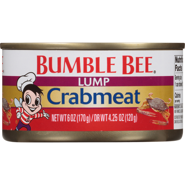 Bumble Bee Crabmeat, Lump (6 oz) - Instacart