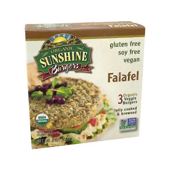 Sunshine Burgers Falafel 3 Organic Veggie Burgers (3 ct) - Instacart