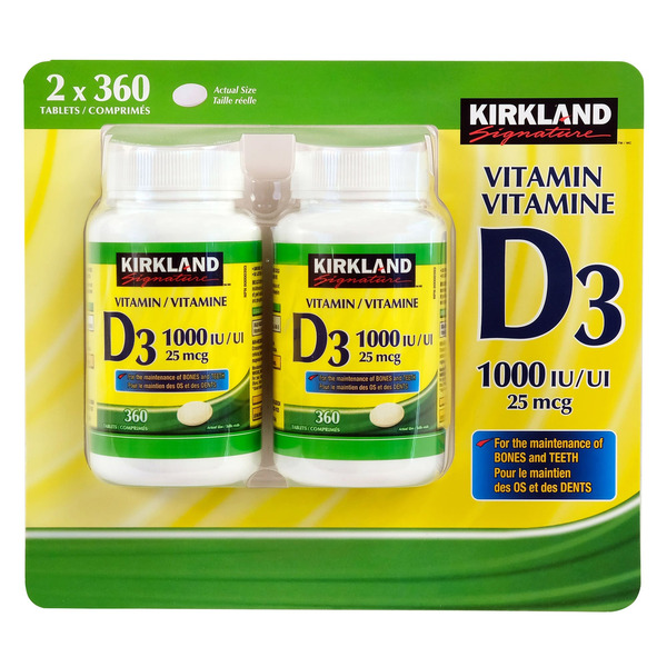 Costco Kirkland Signature 1000 IU Vitamin D Same-Day Delivery | Costco ...