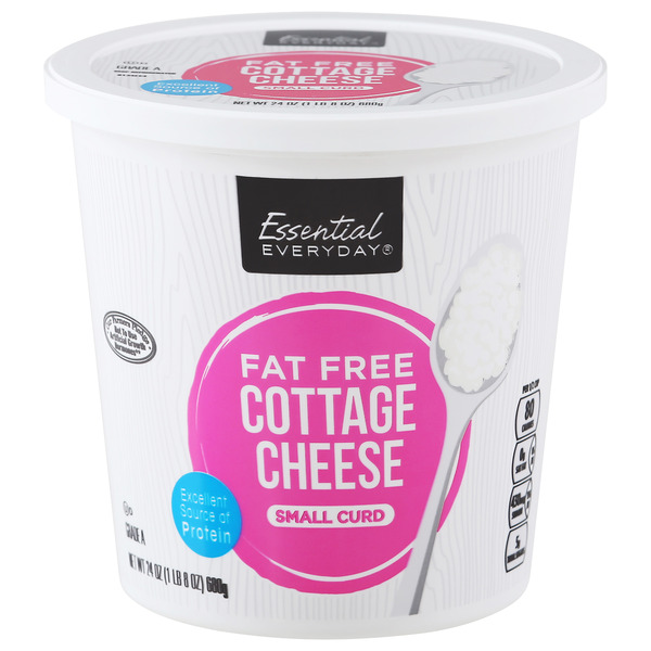 Essential Everyday Cottage Cheese, Small Curd, Fat Free Same-Day ...