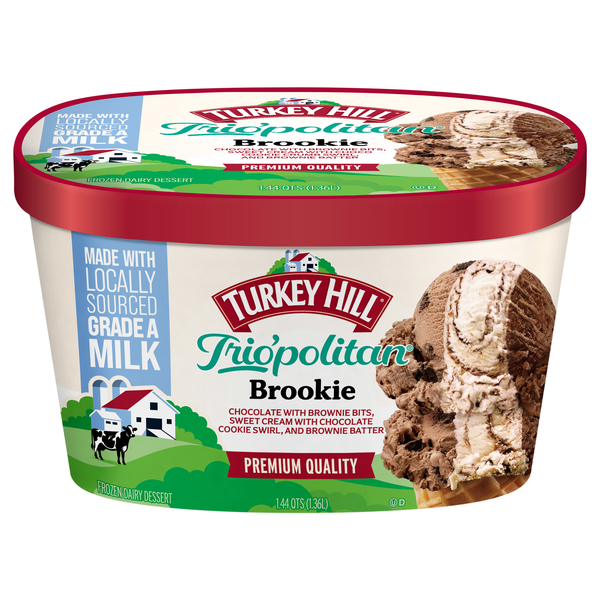 Stop & Shop Turkey Hill Trio'politan Brookie Frozen Dairy Dessert Same ...