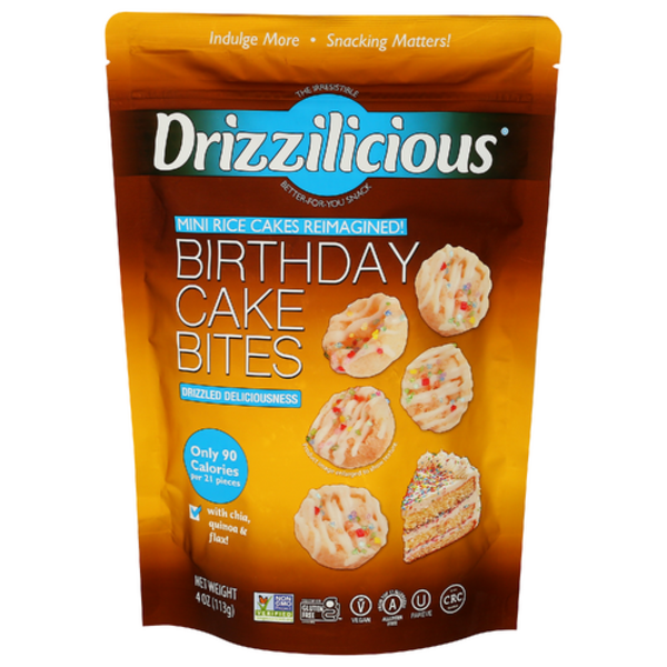 Drizzilicious Birthday Cake Mini Rice Cake Bites Same-Day Delivery or ...