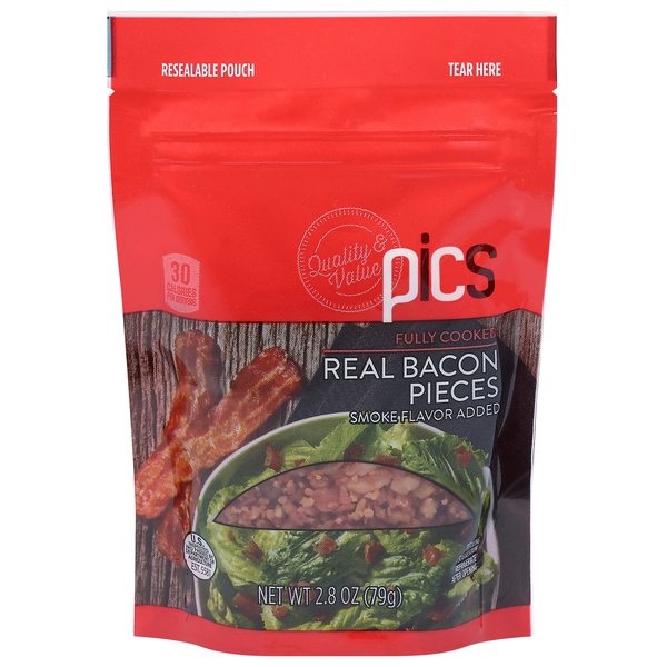 PICS Bacon Pieces, Real, Fully Cooked Same-Day Delivery or Pickup ...