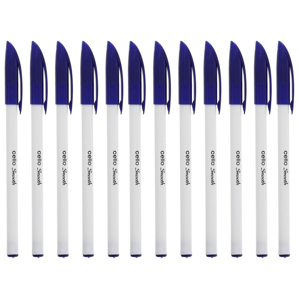 Cello Smooth Ballpoint Pens - Blue Same-Day Delivery | Dollar Tree
