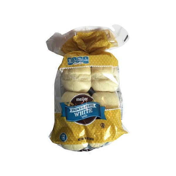 Meijer Brown & Serve White Enriched Rolls (12 ct) - Instacart